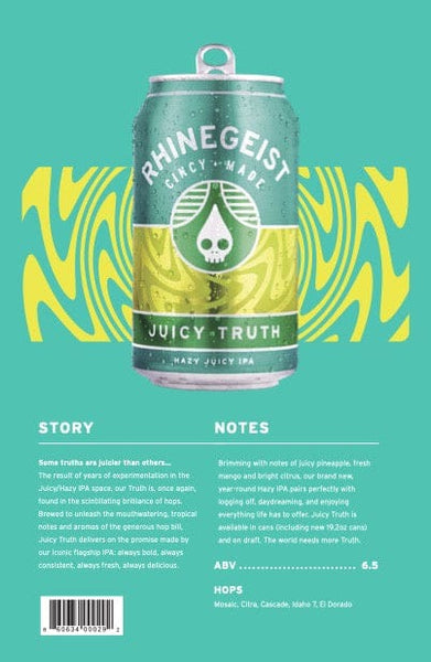 Juicy Truth - Hazy Juicy IPA – Rhinegeist